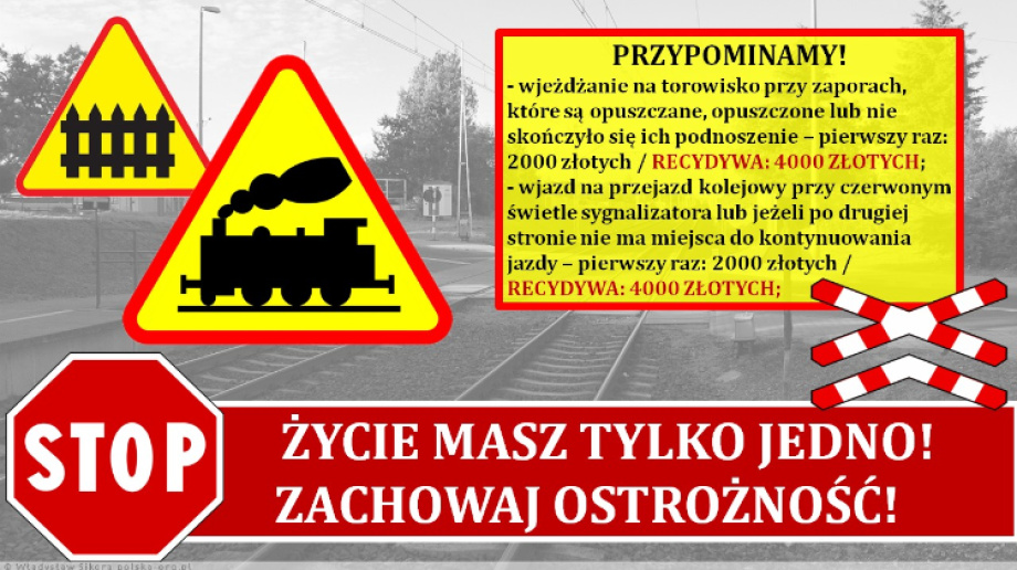 Nowe przepisy ruchu drogowego dotyczą również przejazdów kolejowych. Policja przypomina jakie są ...