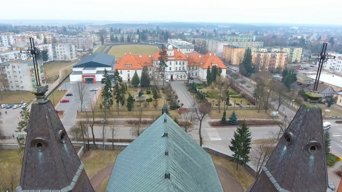 Ostrów Mazowiecka z lotu ptaka (wideo) - Ostrów Mazowiecka